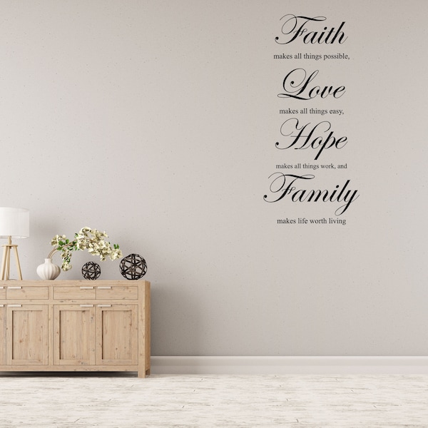 Faith Wall Decal - Etsy