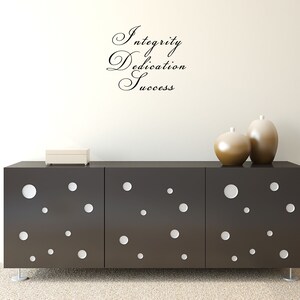 Integrity Dedication Success Vinyl Wall Decal Murals for - Etsy