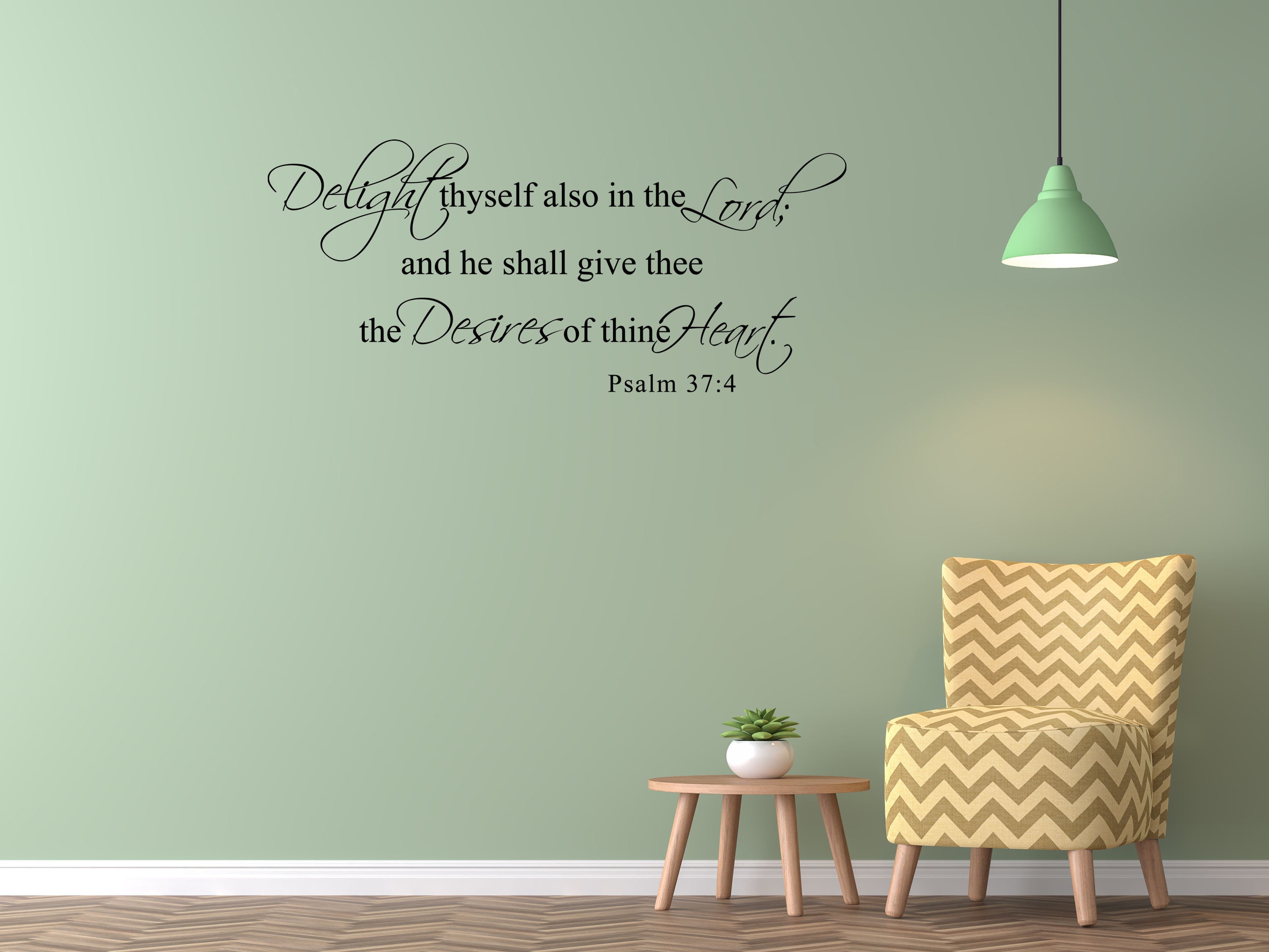 Delight Thyself in the Lord Scripture Wall Decal for Church ...