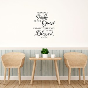 Blessed Decal Vinyl Wall Decal Dining Room Decal Wall Decal Blessed ...