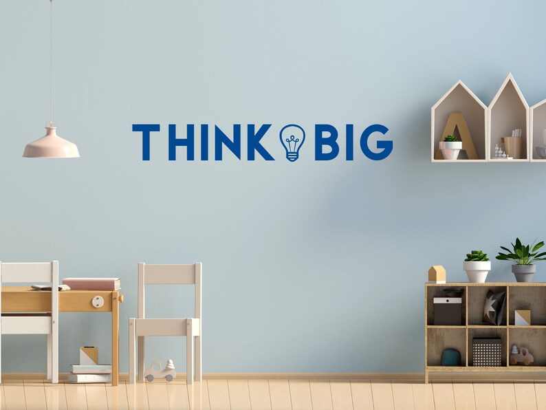 Think Big Decal Think Big Wall Decal Think Big Décor - Etsy