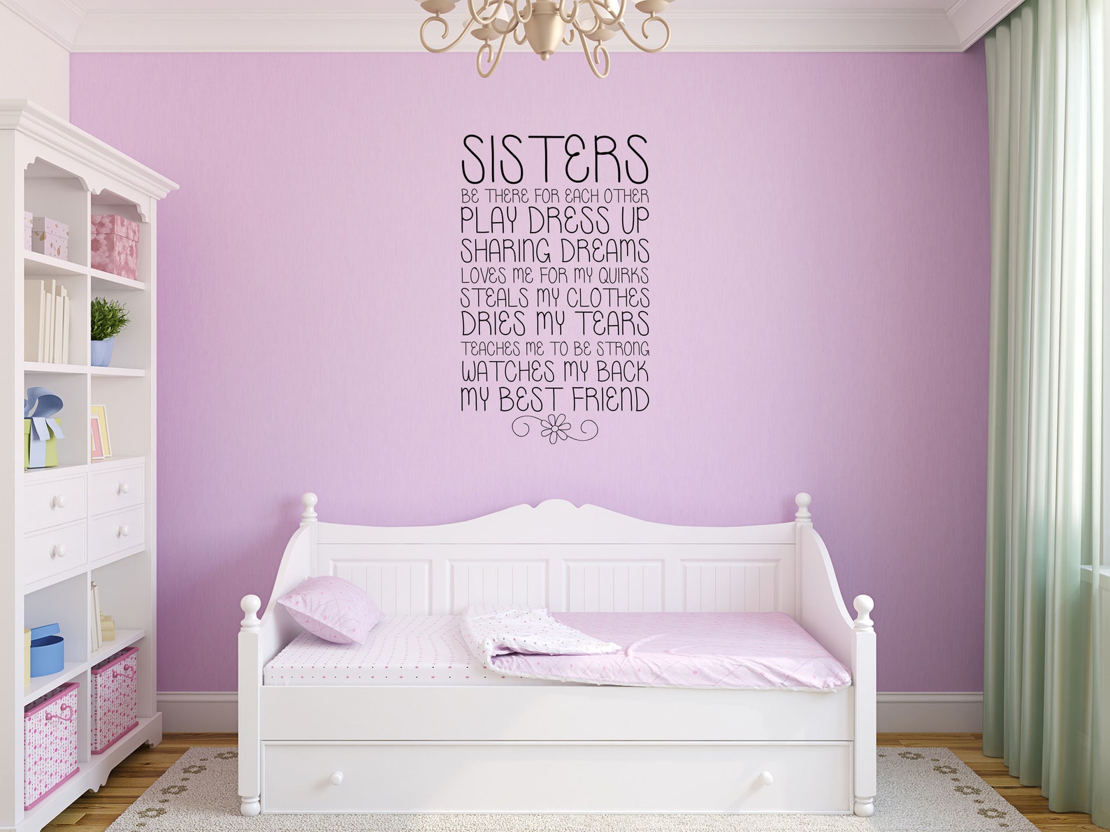 Sisters Vinyl Wall Decal Sisters Decal Sisters Wall Sticker | Etsy