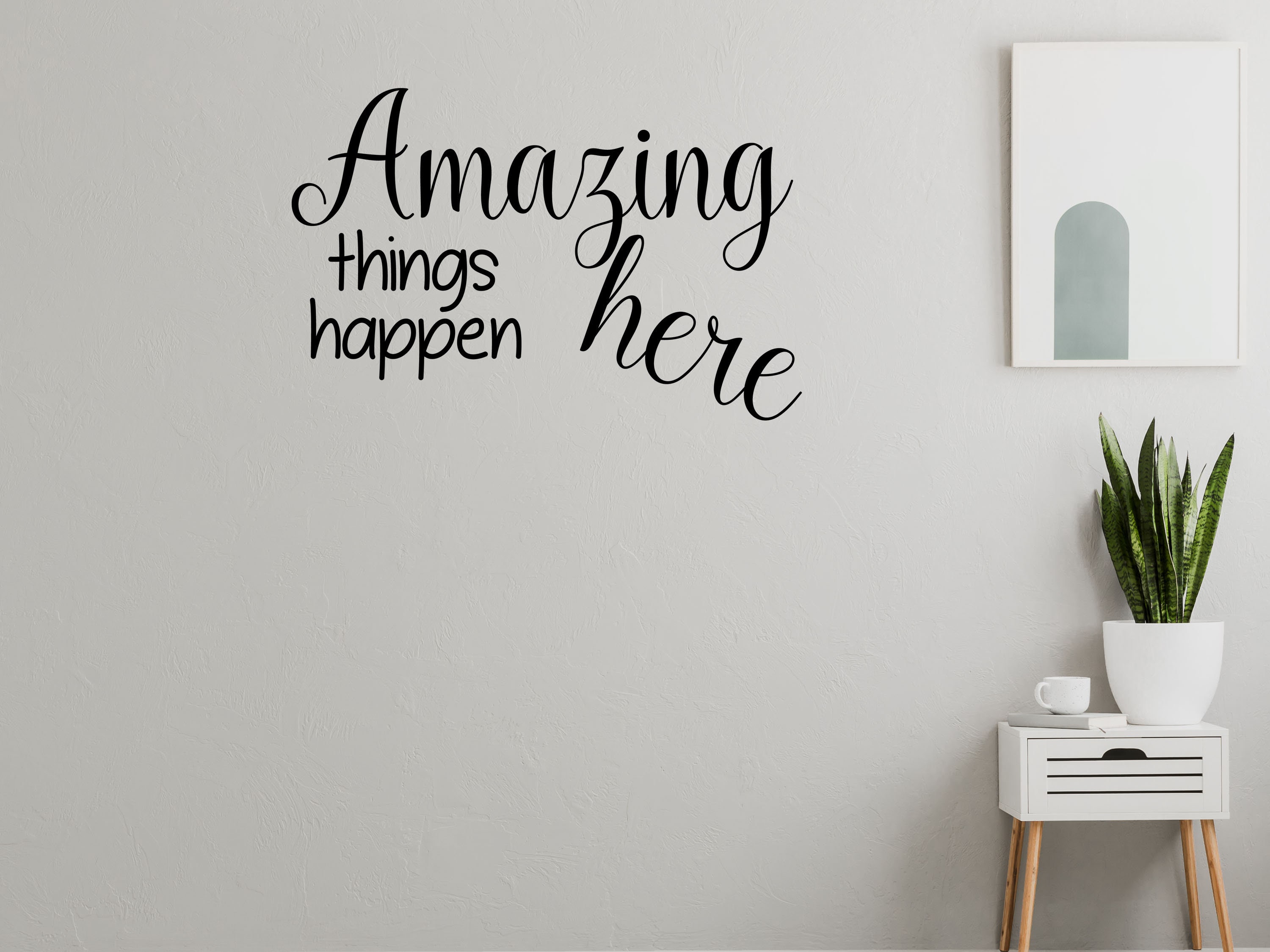 Amazing Things Happen Here Inspirational Wall Decal Teacher | Etsy