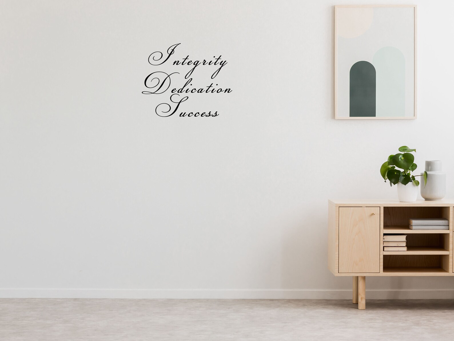 Integrity Dedication Success Vinyl Wall Decal - Murals for Business ...