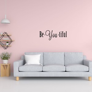 Beyoutiful Vinyl Wall Decal Inspirational Wall Decal Inspirational ...