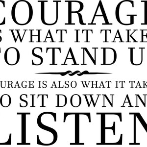 Courage is What It Takes Vinyl Wall Decal Winston Churchill Wall Decal ...