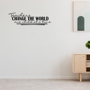 Teacher Decal Wall Decal - Teacher Sign Teacher Wall Decal Teacher Wall ...