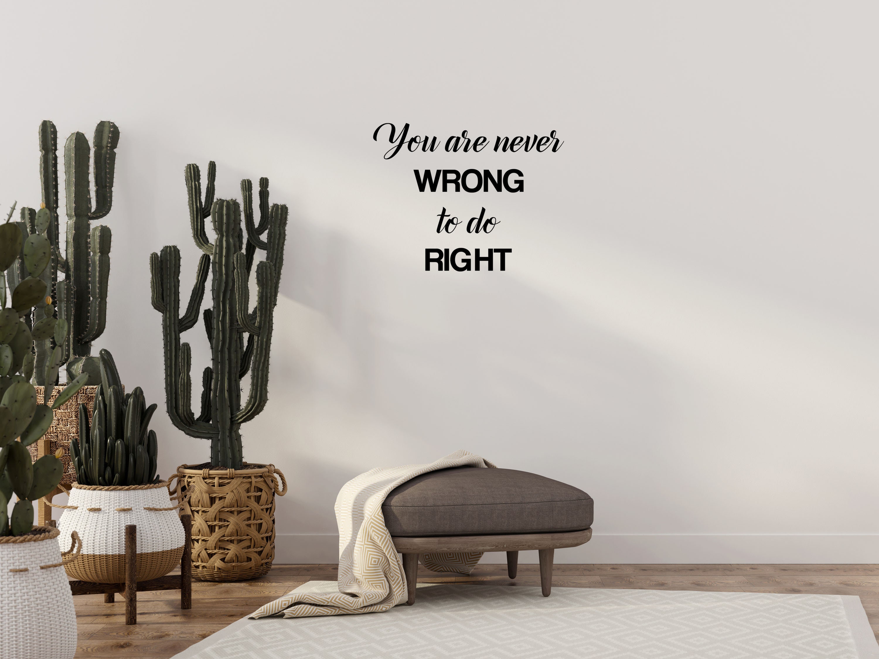 You Are Never Wrong to Do Right Decal - Vinyl Wall Decal ...