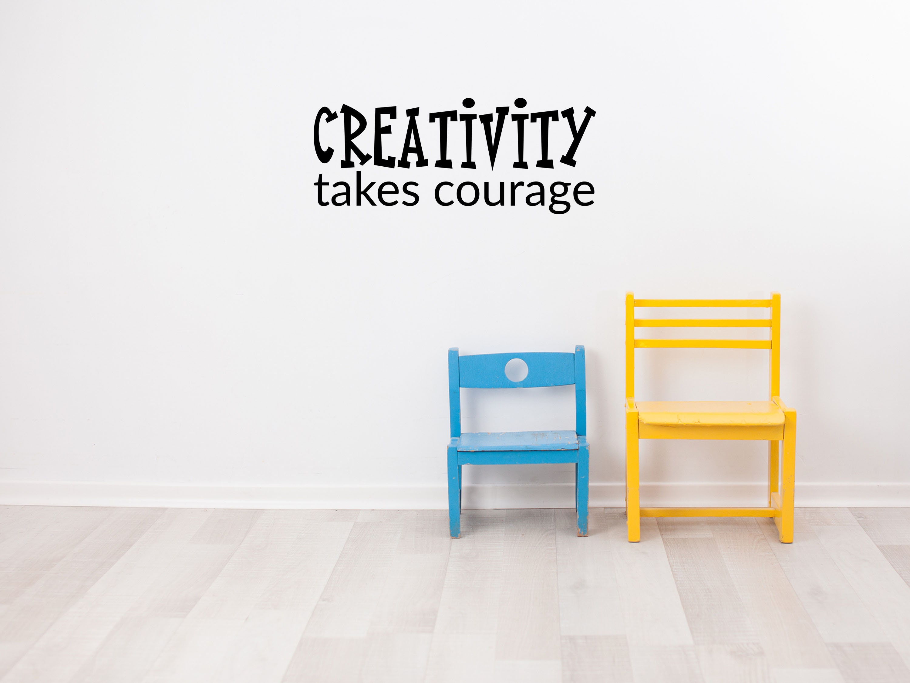 Creativity Takes Courage Wall Decal - Inspirational Wall Decal ...