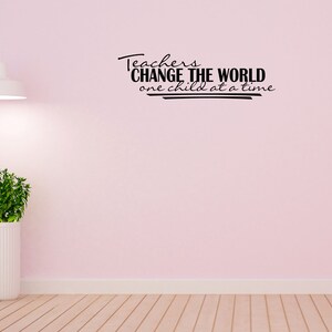 Teacher Decal Wall Decal - Teacher Sign Teacher Wall Decal Teacher Wall ...