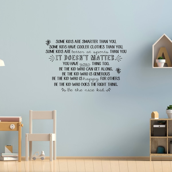 Be the Nice Kid - Etsy