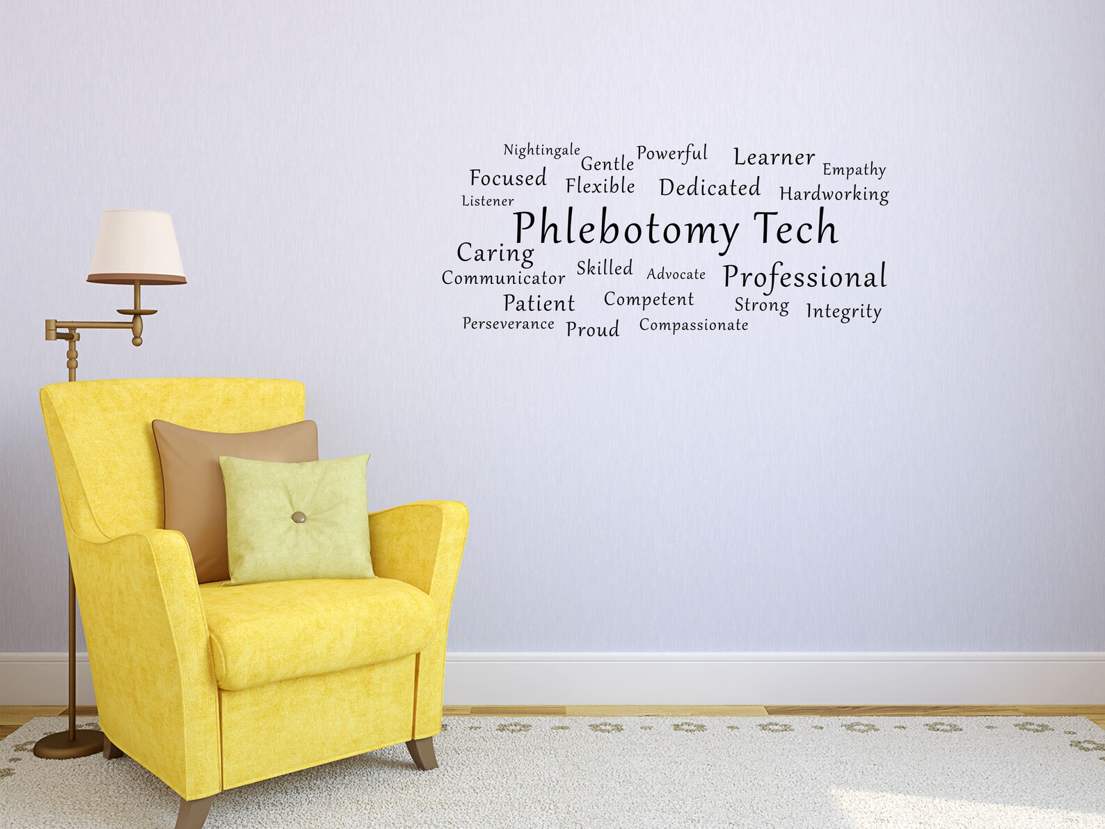 Phlebotomy Tech Word Cloud Decal Phlebotomy Wall Decal - Etsy