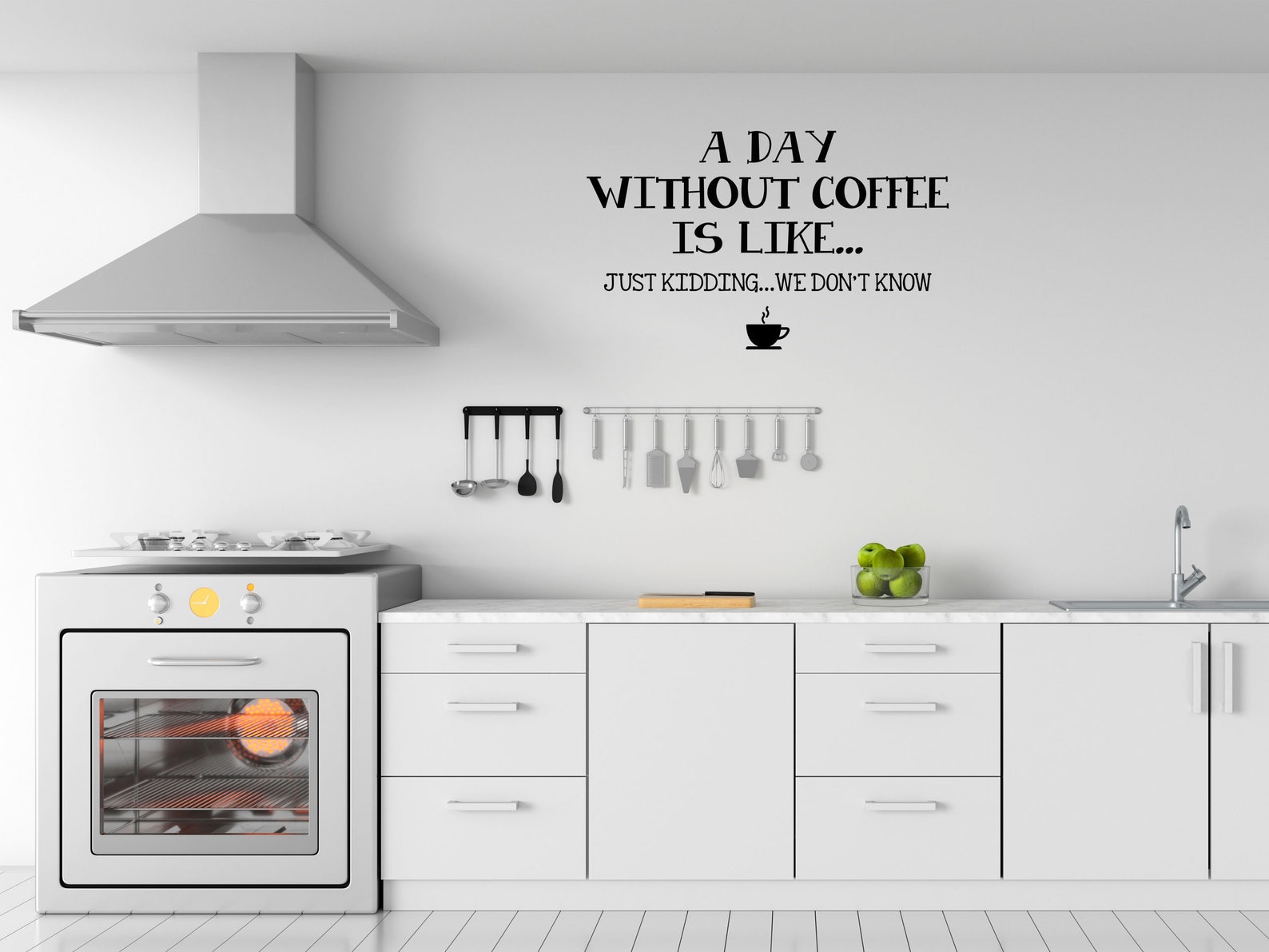 A Day Without Coffee Wall Decal Coffee Lovers Decal Coffee - Etsy