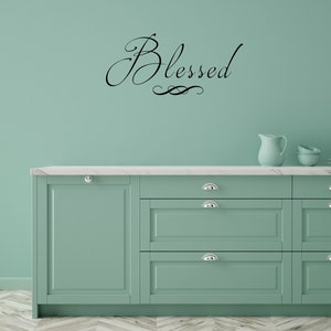 Blessed Decal Family - Home Vinyl Sticker - Living Room Wall Décor ...