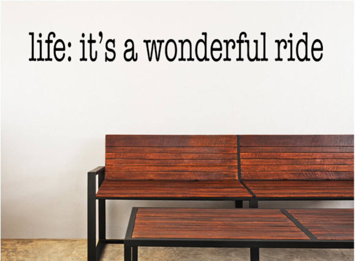 Life Is A Wonderful Ride Decal Wonderful Ride Decal | Etsy