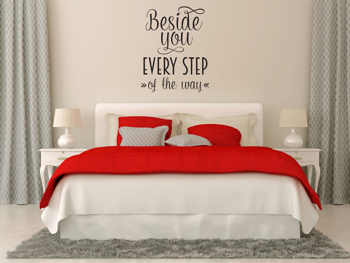 Beside You Every Step of the Way Decal Custom Wall Custom Quote Every ...