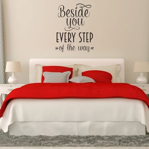 Beside You Every Step of the Way Decal Custom Wall Custom Quote Every ...