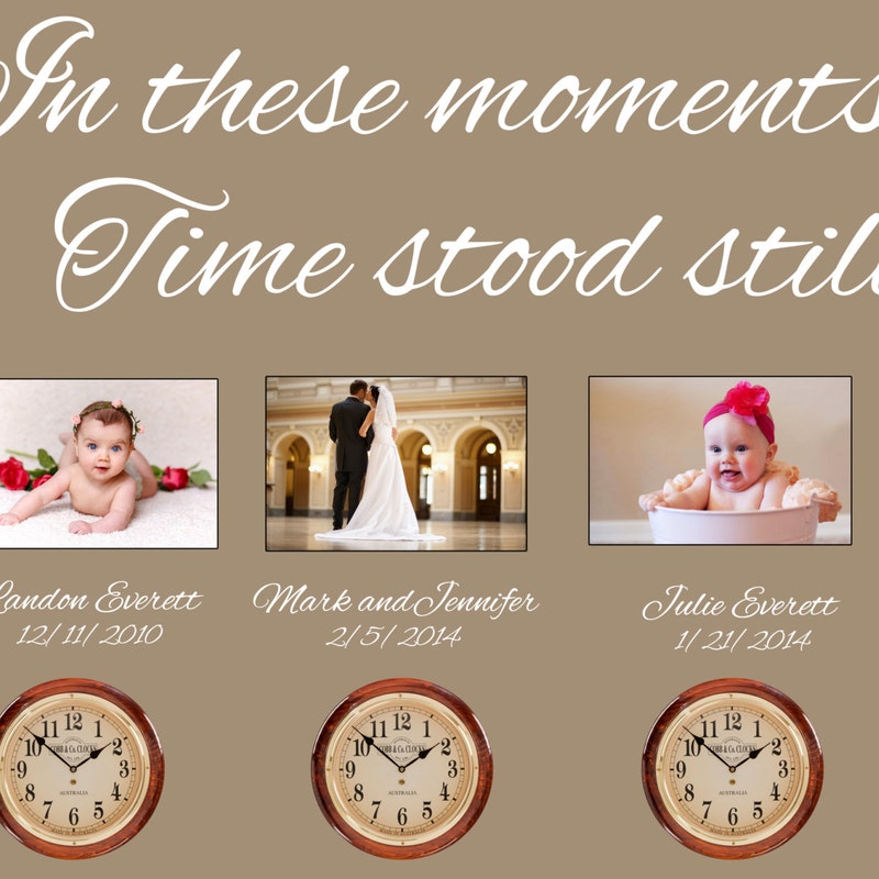 Time Wall Decal - Etsy