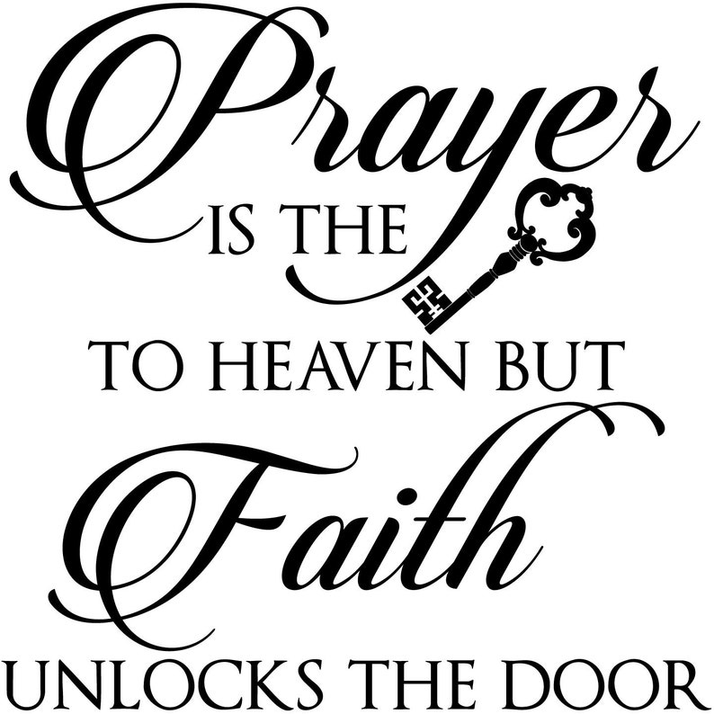 Prayer is the Key Decal Prayer is the Key Decor Prayer - Etsy