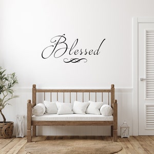 Blessed Decal Family - Home Vinyl Sticker - Living Room Wall Décor ...