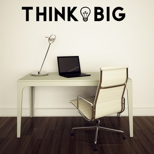 Think Big Decal - Think Big Wall Decal - Think Big Décor- Classroom ...