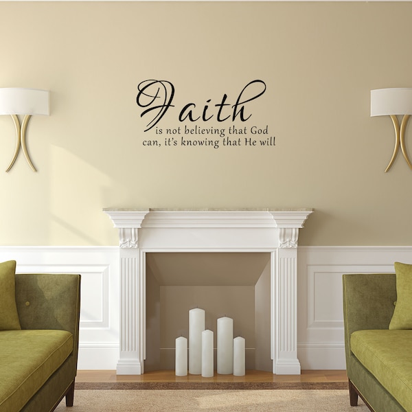 Faith Wall Decal - Etsy