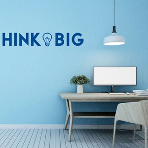 Think Big Decal - Think Big Wall Decal - Think Big Décor- Classroom ...
