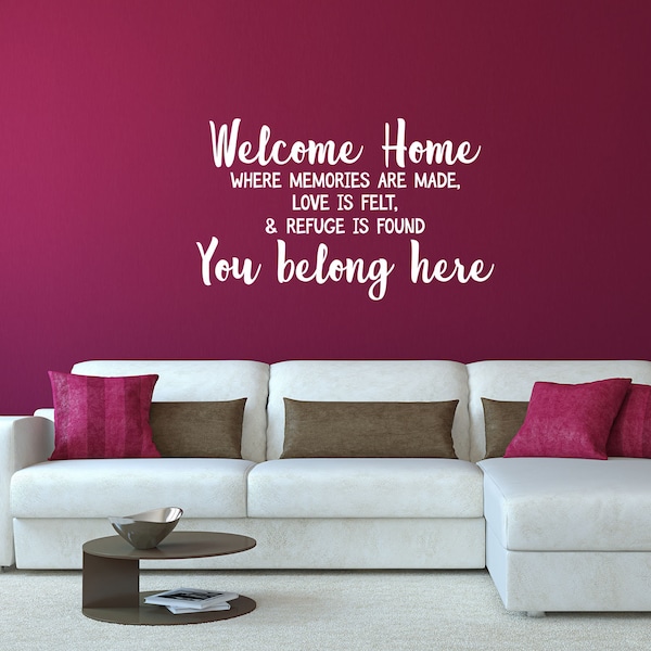 Welcome Home You Belong Here Sign - Etsy