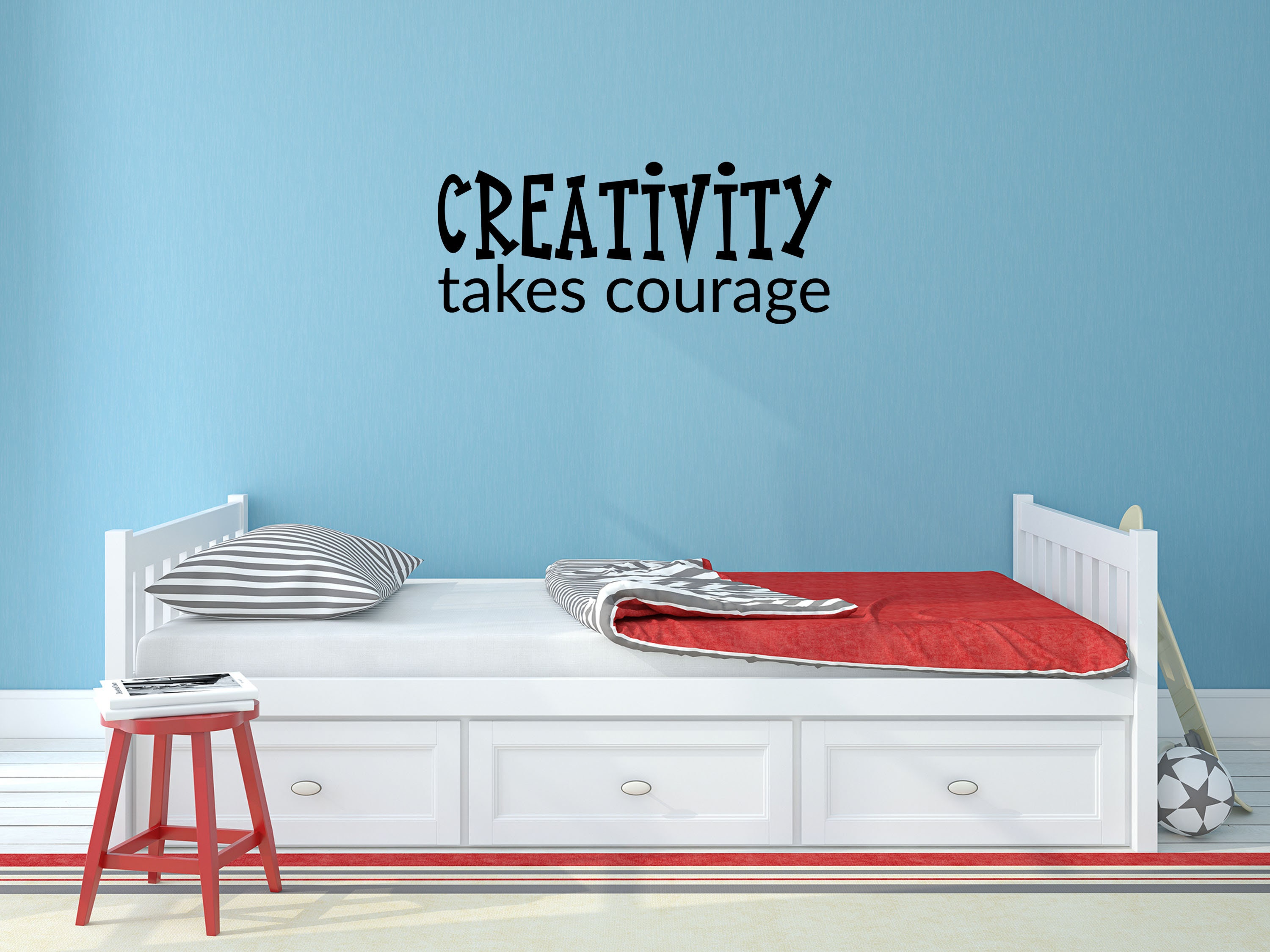 Creativity Takes Courage Wall Decal - Inspirational Wall Decal ...