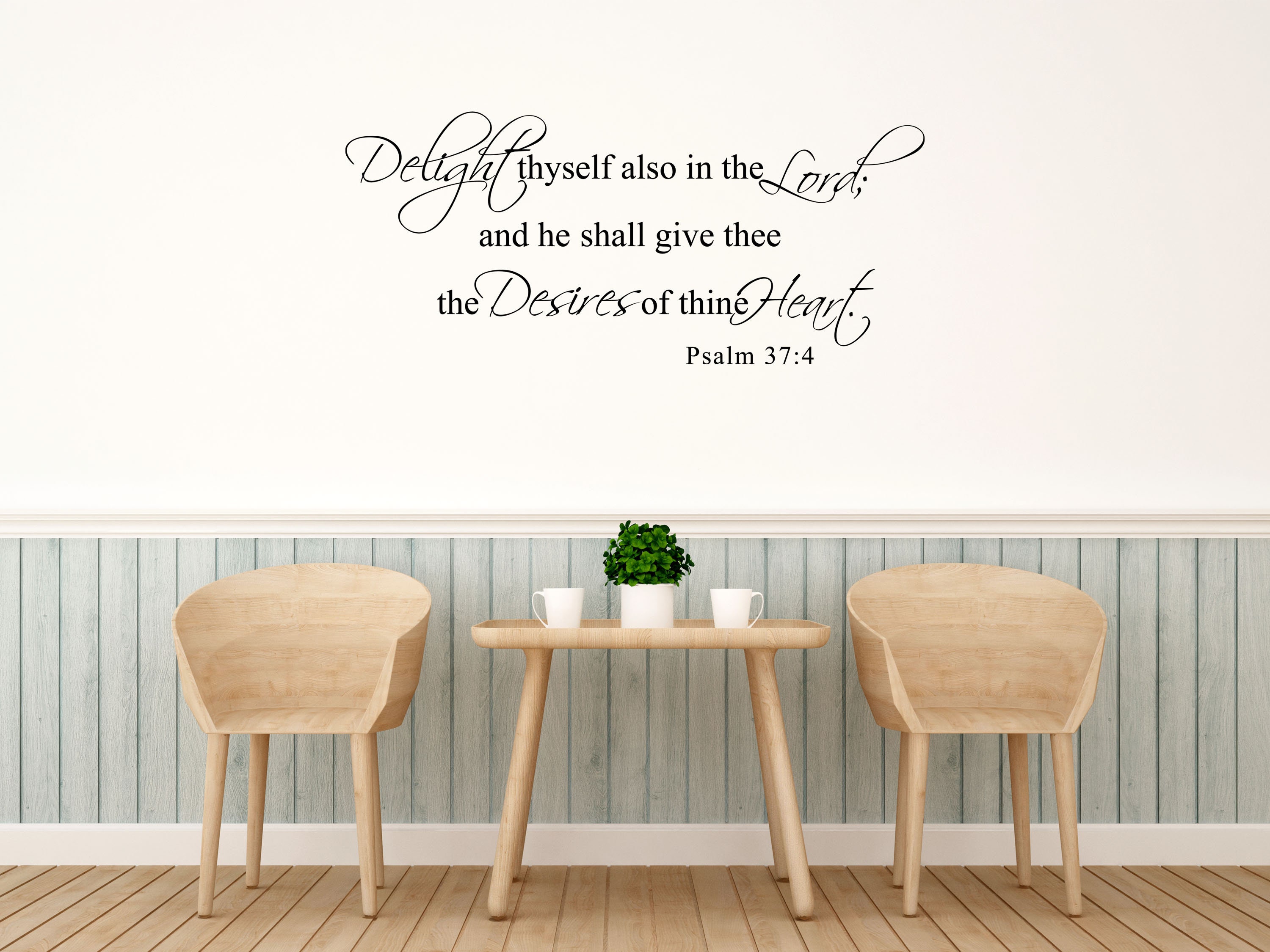 Delight Thyself Also in the Lord Decal Christian Bible Verse Wall ...