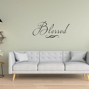 Blessed Decal Family - Home Vinyl Sticker - Living Room Wall Décor ...