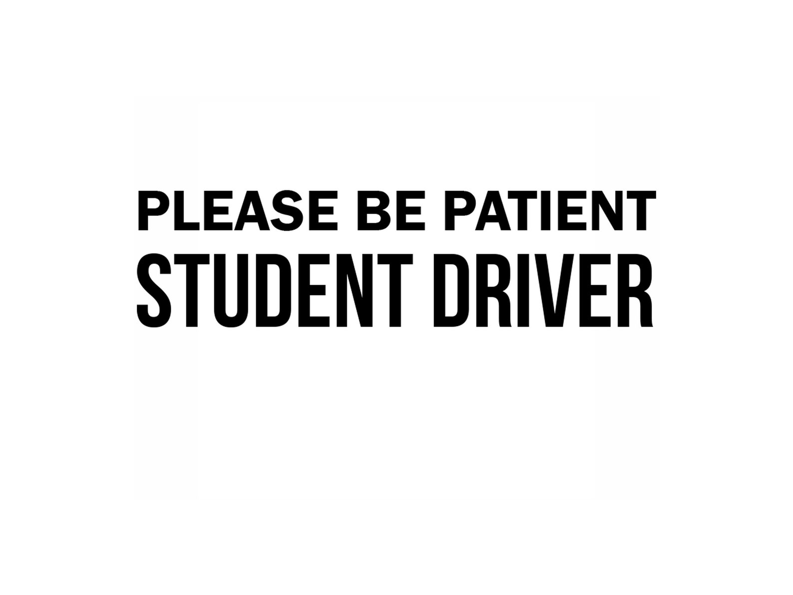 Student Driver Decal - Student Driver Car Decal - Car Decal - Student ...