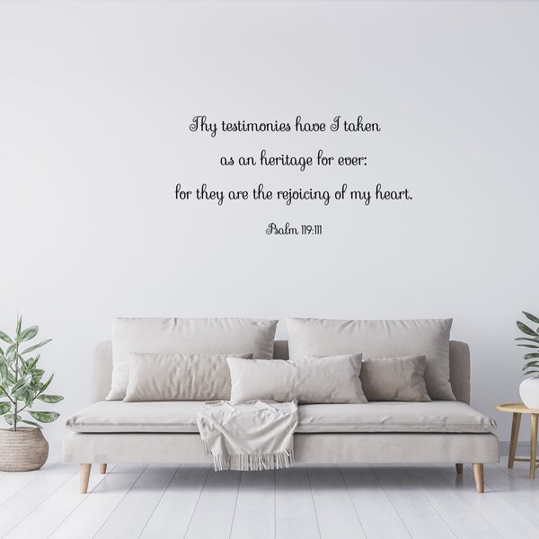 Scripture Wall Decal - Etsy