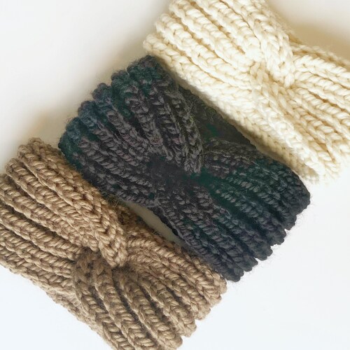 KNITTING PATTERN Bulky Twisted Headband | Etsy