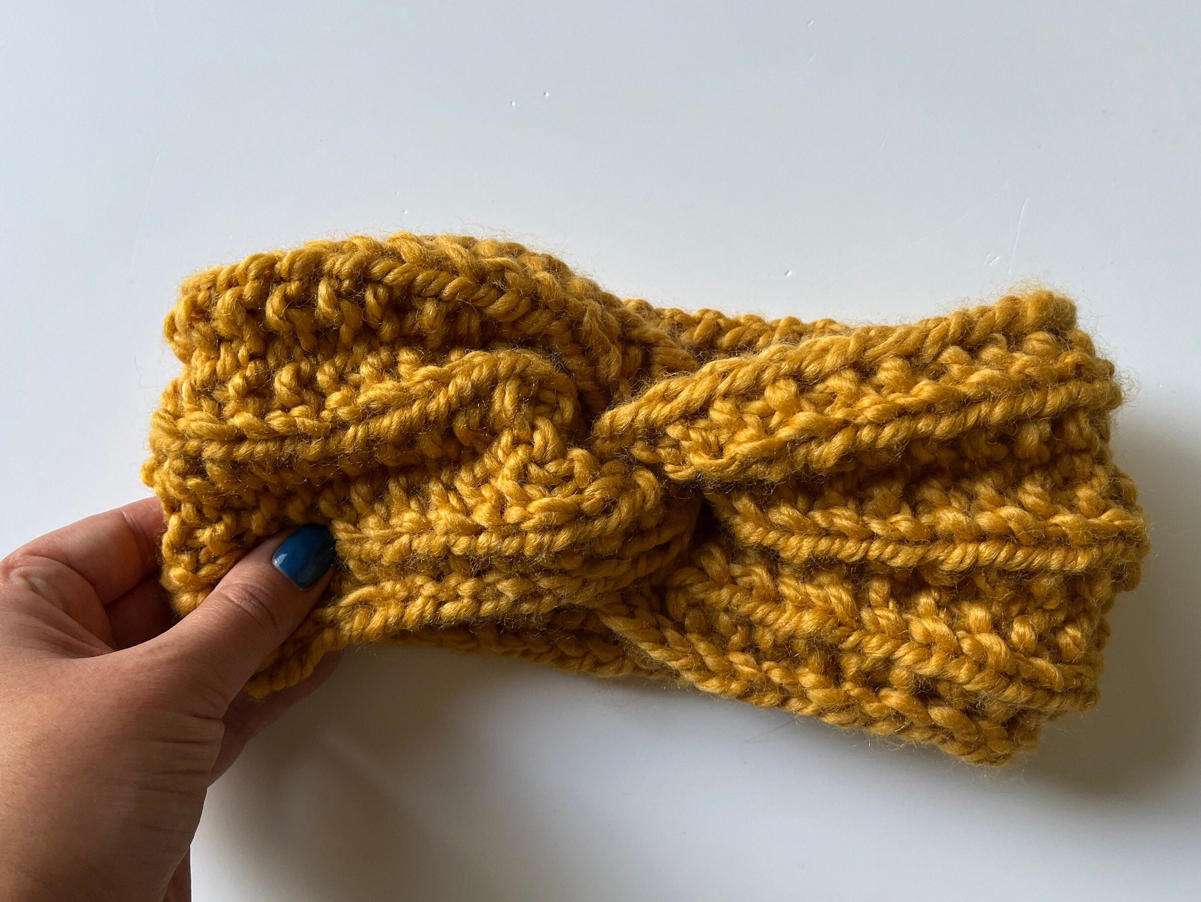 KNITTING PATTERN | Bulky Ribbed Headband Pattern PDF - Etsy