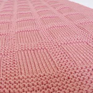 Knitting Pattern: Knit Baby Blanket Pattern Checks and Blocks - Etsy