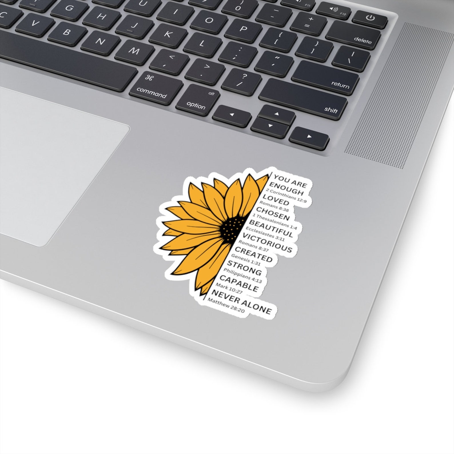 Sunflower Bible Verse You Are... Stickers - Etsy