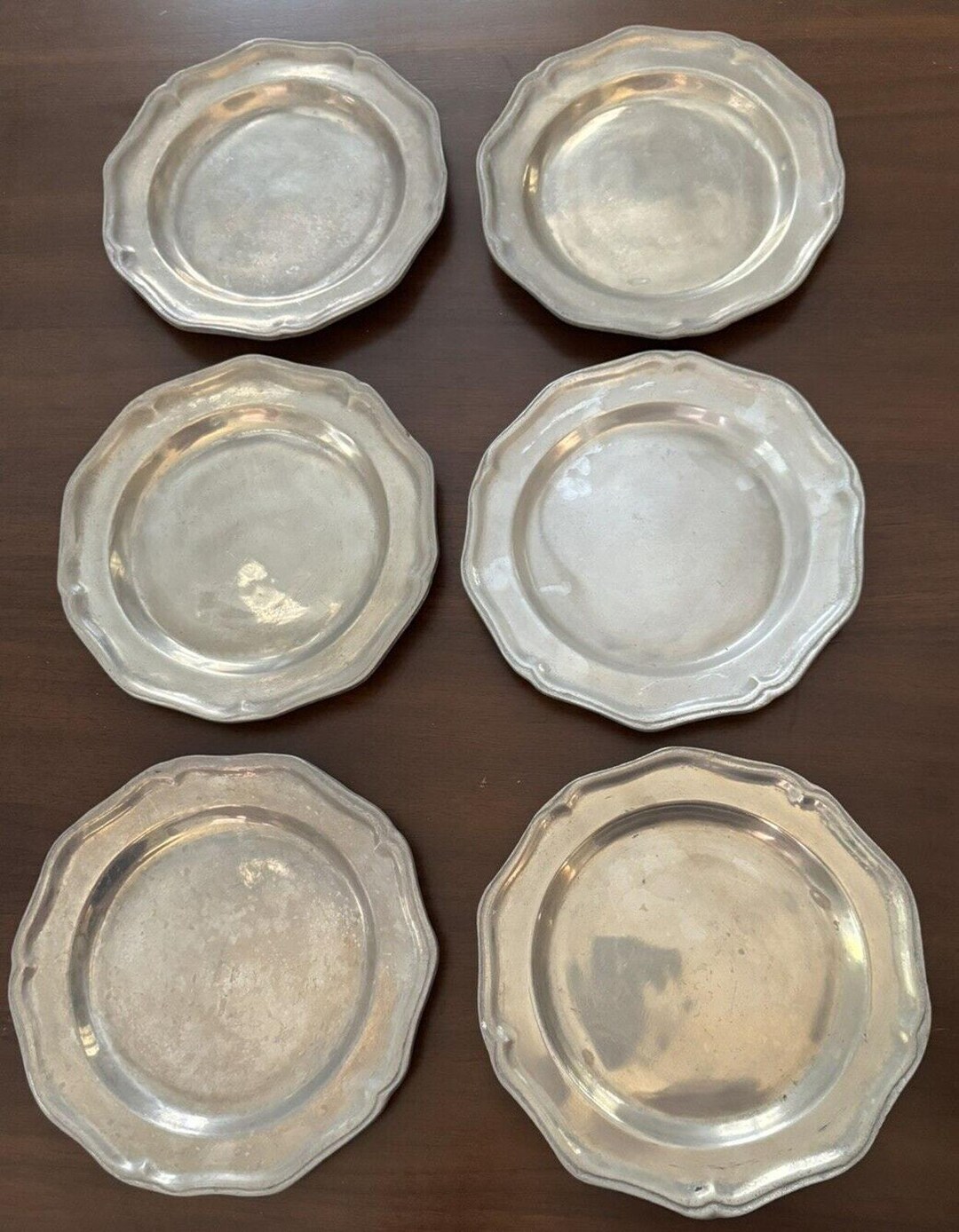 VTG Set of 6 RWP Wilton Armetale Country French 10 in Dinner Plates ...