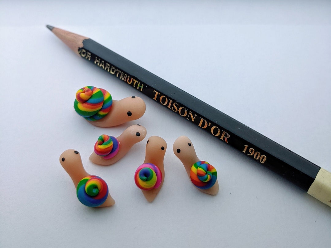 Handmade Cute Miniature Snails Set of 5 Small Trinket - Etsy