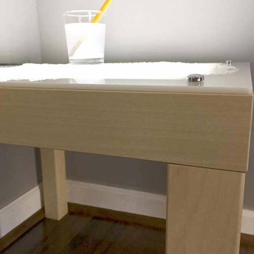 Large Light Table LIGHT OAK EFFECT - Etsy