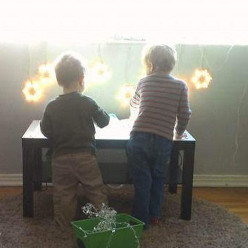 Large Light Table LIGHT OAK EFFECT - Etsy