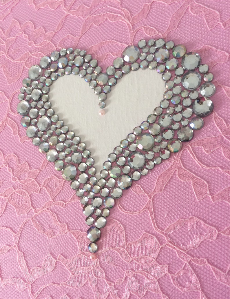 Arte de la pared del corazón. Conjunto de cuatro de 10 x | Etsy