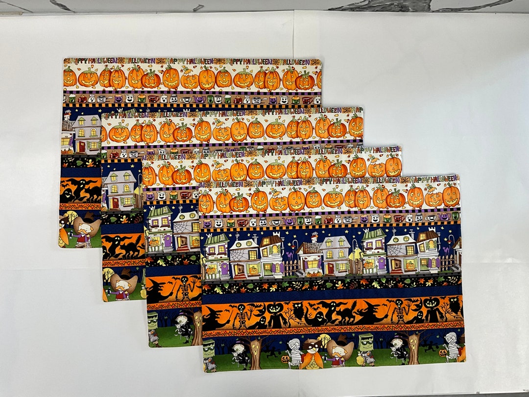 Set of 4 Halloween Placemats, 16 1/2” X 12” - Etsy