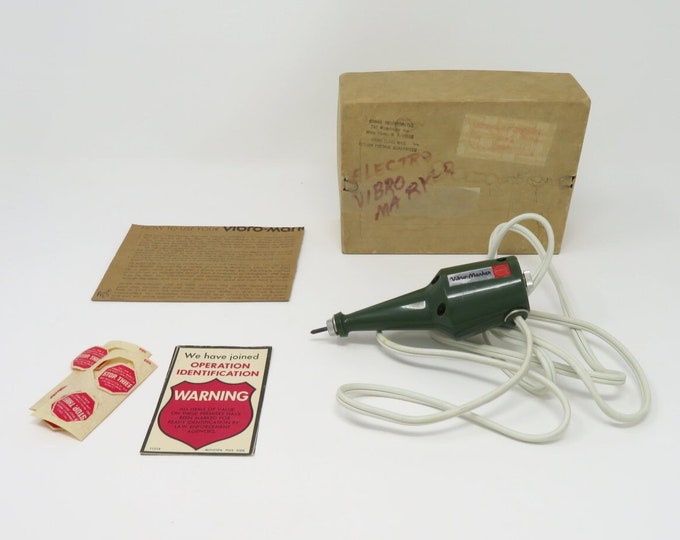 Vintage 1970s Burgess Electro Vibro Marker Engraver - Includes ...