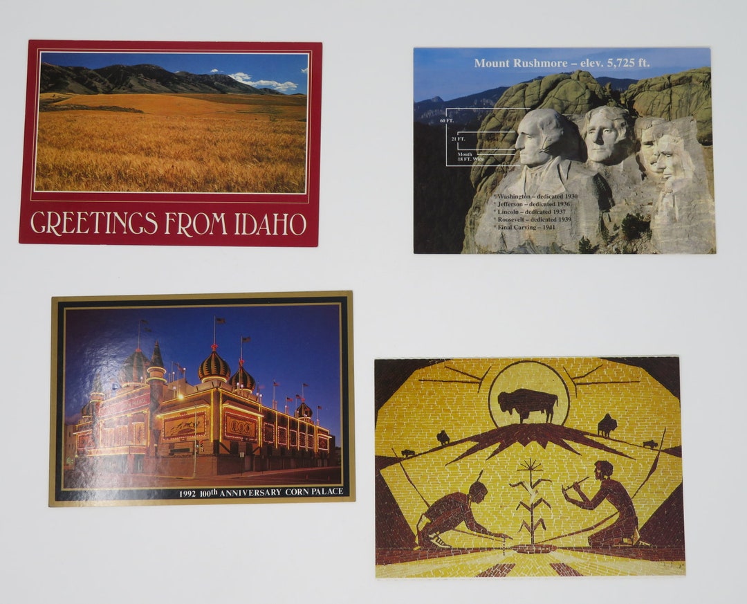 Vintage 1990s Postcards - Choose Your Fave - Idaho - S Dakota - New Old ...
