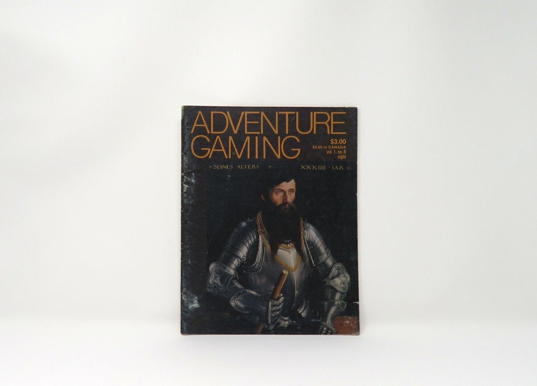 Vintage 1982 Adventure Gaming Magazine Vol 1 Number 8 AD&D Dnd for Old ...