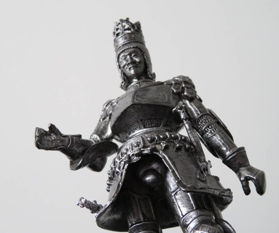Vintage 1990s Pewter European Medieval Knight Figure Kaiser | Etsy