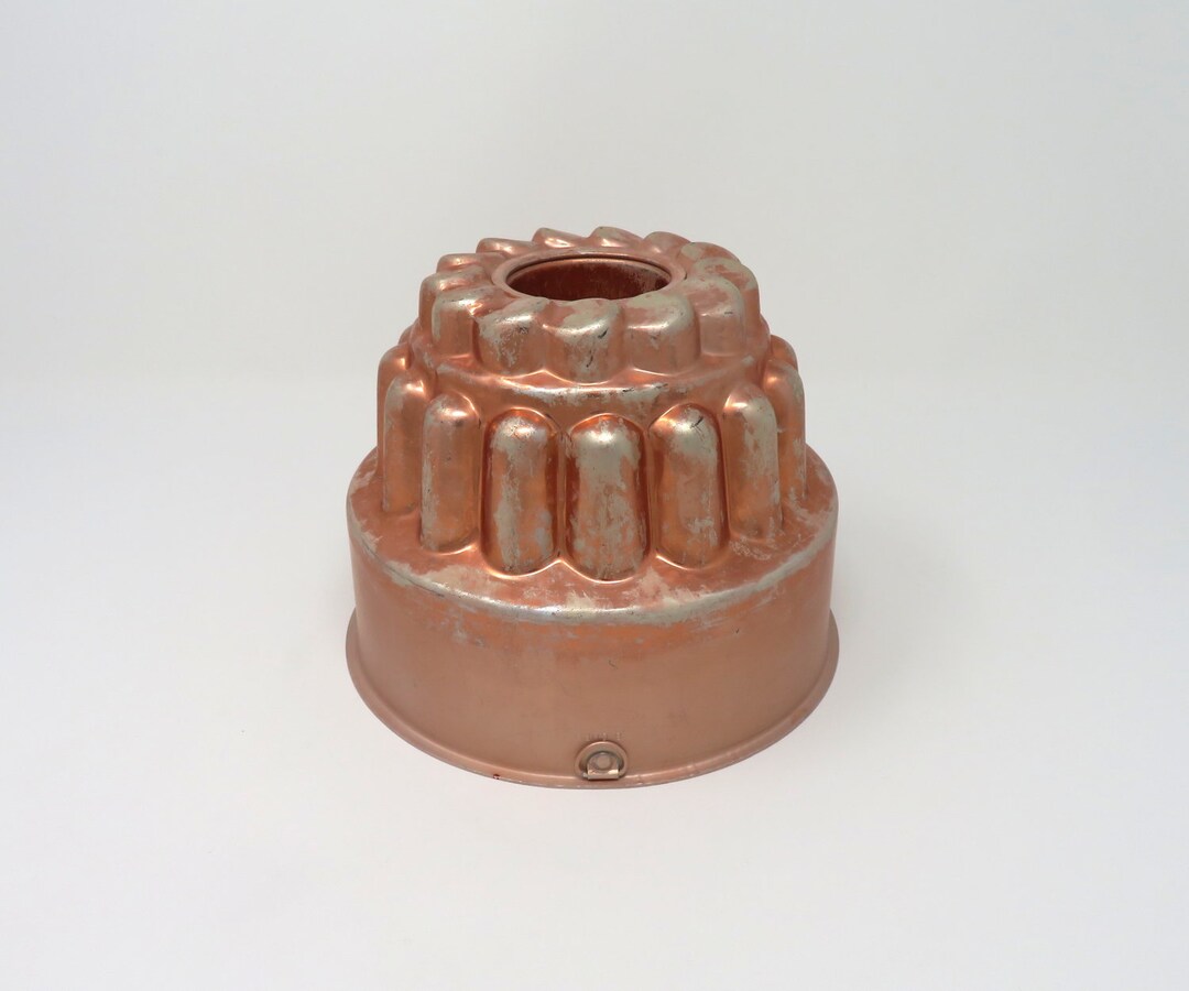 Vintage 1960s to 1970s Copper Clad Aluminum Jello Mold 8 Cup Capacity ...