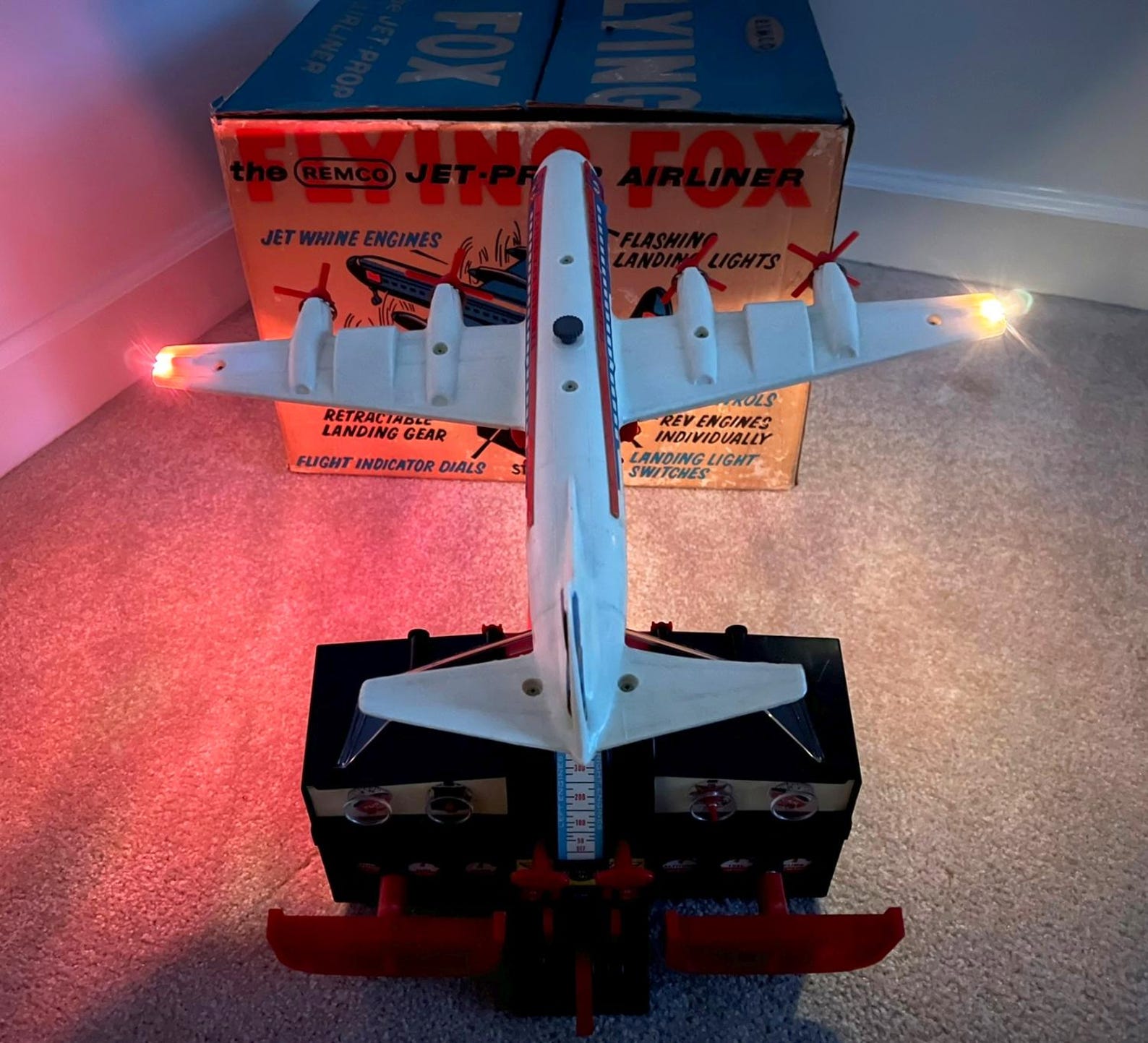 Vintage 1950s Remco Jet Prop Airliner Flying Fox | Nearly Complete W ...