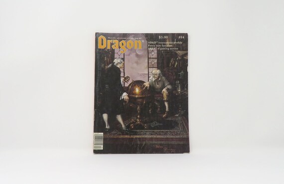 Vintage 1984 Dragon Magazine 84 TSR Role Playing Games RPG - Etsy